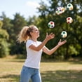 Dragonfly Footbag,32-Panel Footbag Spiral Pellet Filled Footbag Ball ...