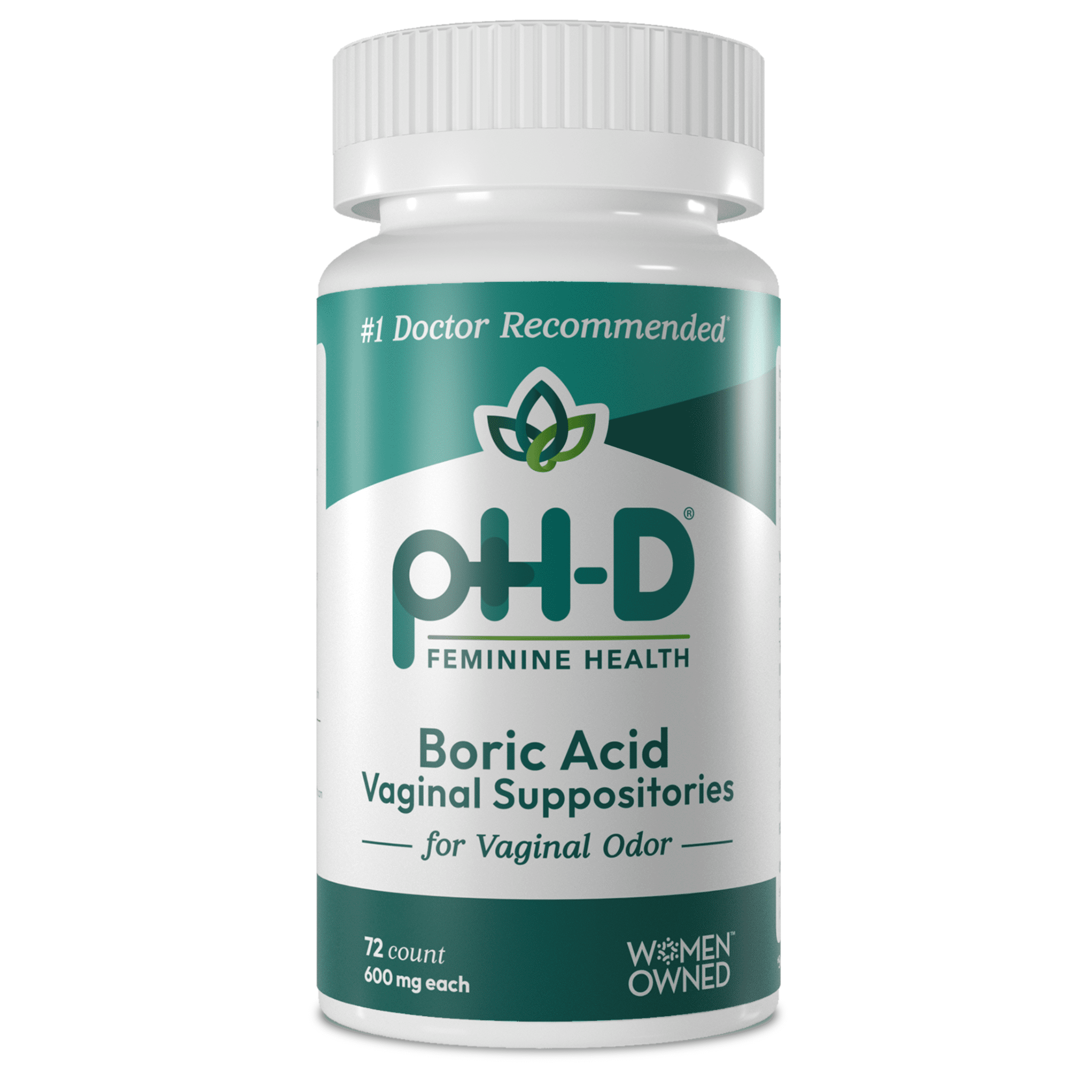 pH-D Feminine Health, Boric Acid Vaginal Suppositories, 72 Count ...