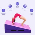 Topcobe Incline Gymnastics Mat Wedge Ramp Gym Tumbling Exercise Mat ...