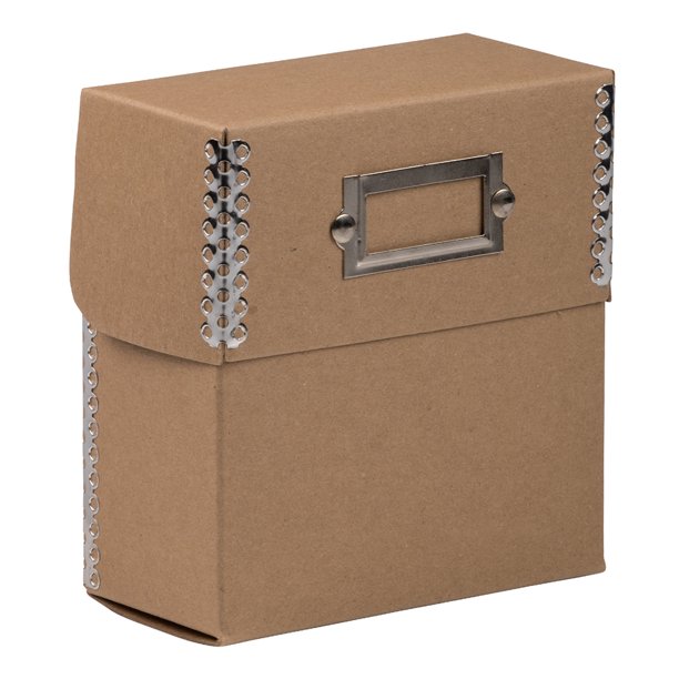 JAM CD Box with Metal Edge, 5x5.5x2.5, 1/Pack, Natural Kraft - Walmart.com