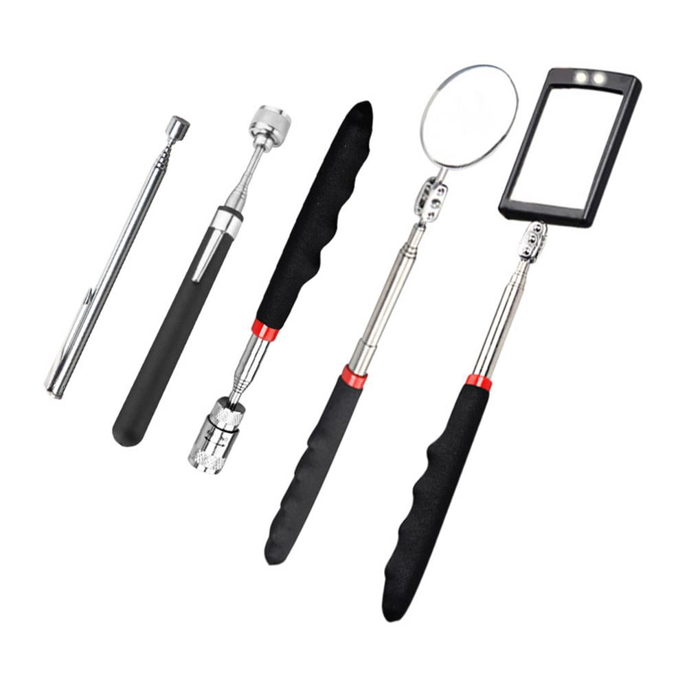 5Pcs Magnetic Pick Up Tools, Adjustable Car Angle View Pen Telescoping ...