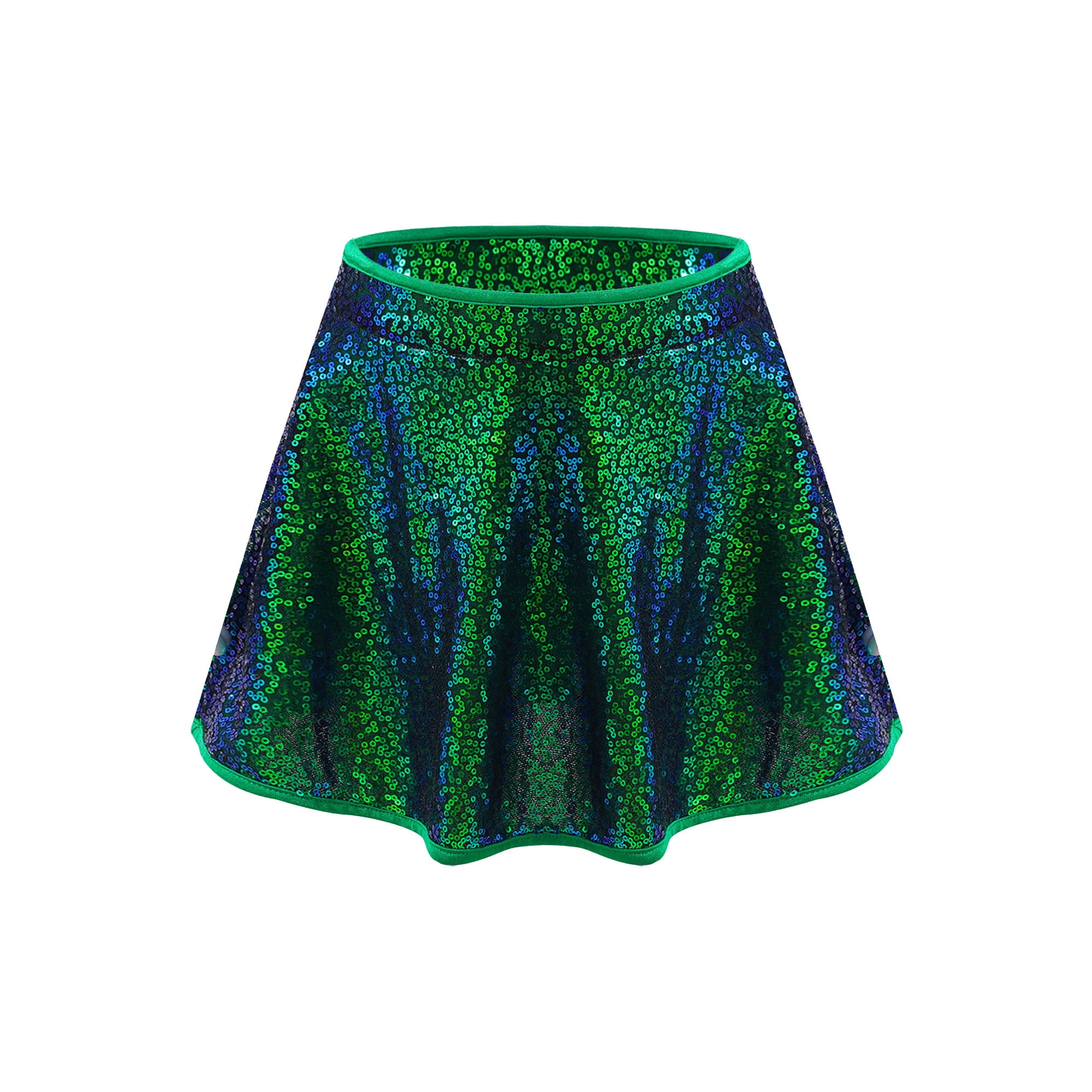 Click here for Moggemol Kids Girls Sparkly Sequin Mini Flare Skat... prices