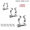 10 Pcs X TOOL SPRING TERRY CLIPS SNAP SHED CLOSED HEAVY DUTY WALL MOUNT ...