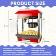 1300W Commercial Popcorn Machine , Large Popcorn Machine with Warming ...