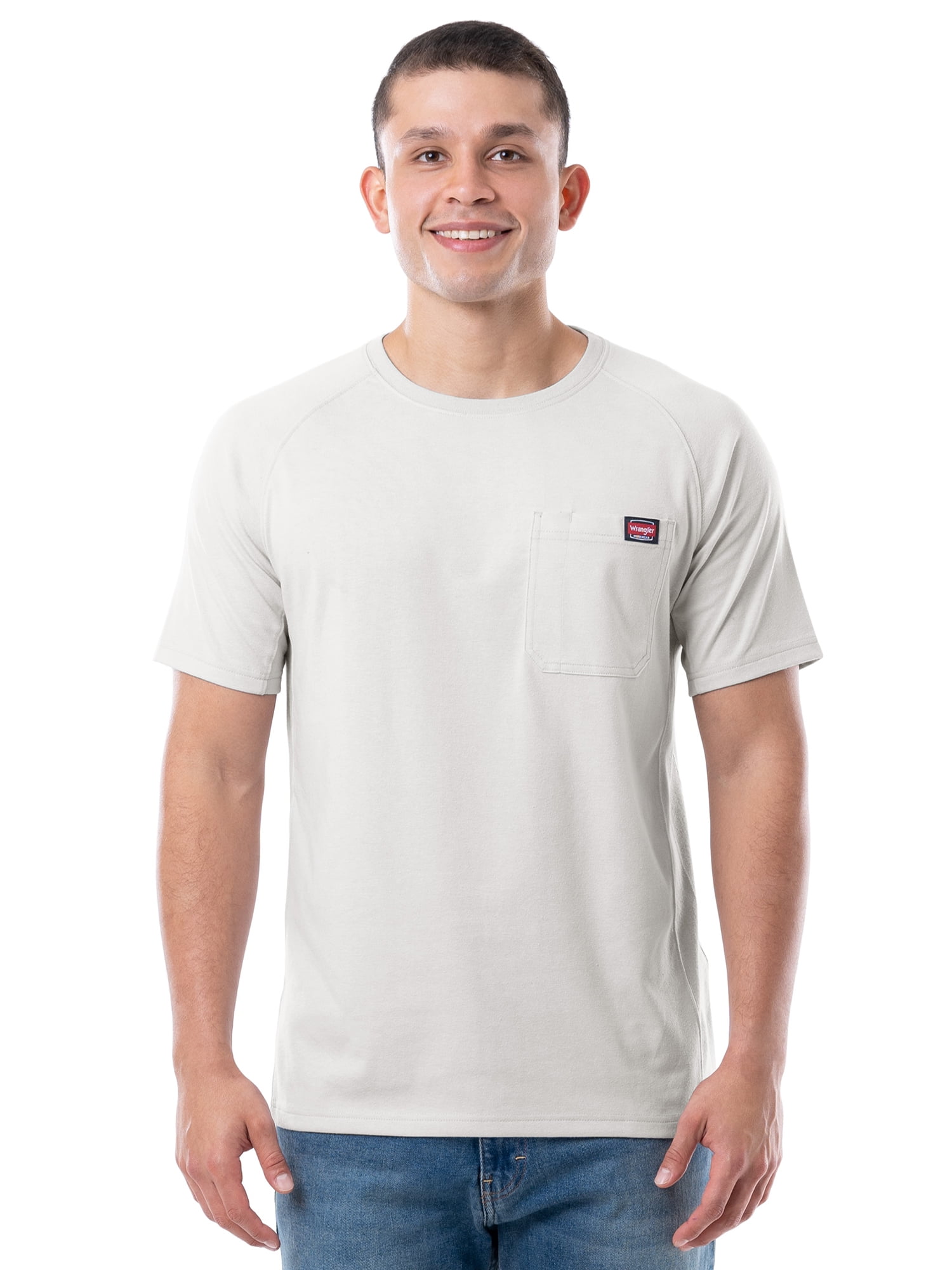 Wrangler Workwear Men's Short Sleeve Performance Ventilated Pocket T-Shirt, size S-5XL - Walmart.com