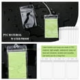 100 Pack Plastic ID Badge Holders and Luggage Tag Straps, Secure ...