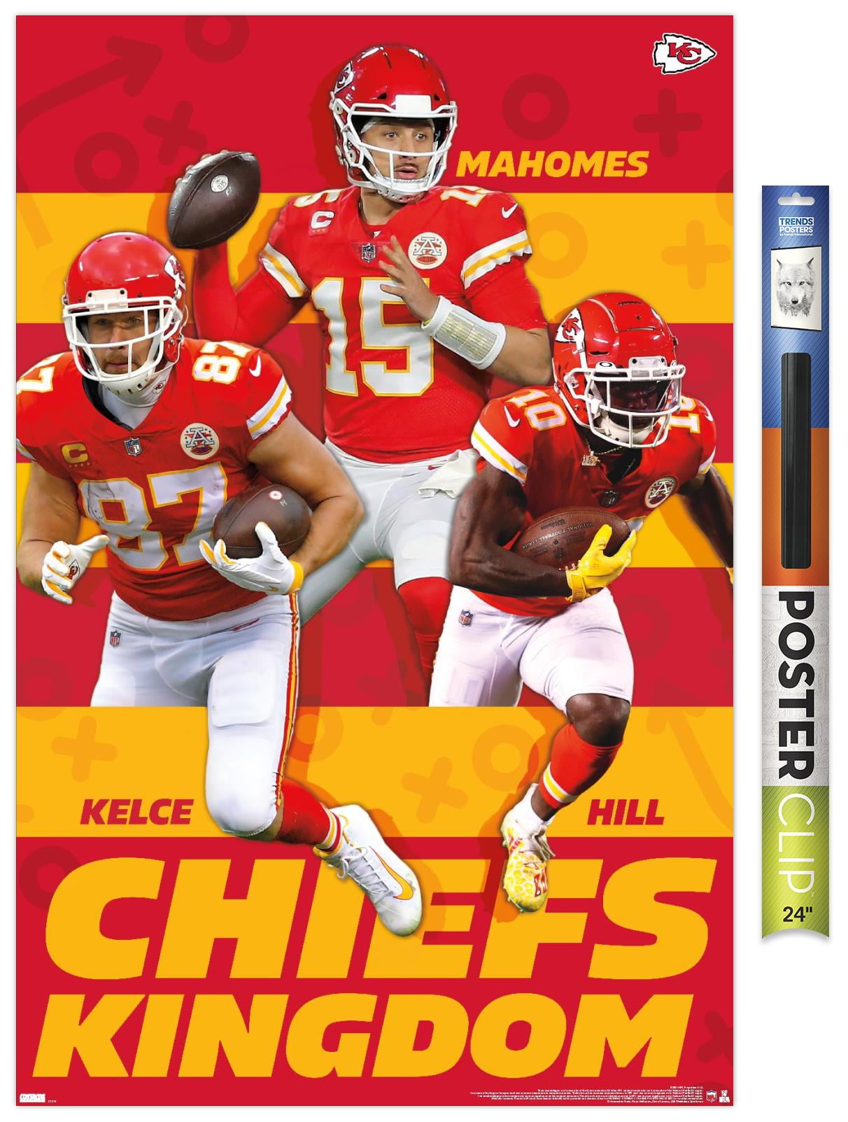 NFL Kansas City Chiefs - Triplets 21 Wall Poster, 22.375" x 34 ...