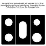 Stove Protector Liners Compatible with KitchenAid Stoves, Gas Ranges ...