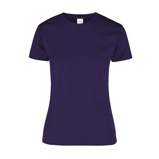 Playera Peso Completo para Dama, Color Morado, 100% Algodón | Bodega ...