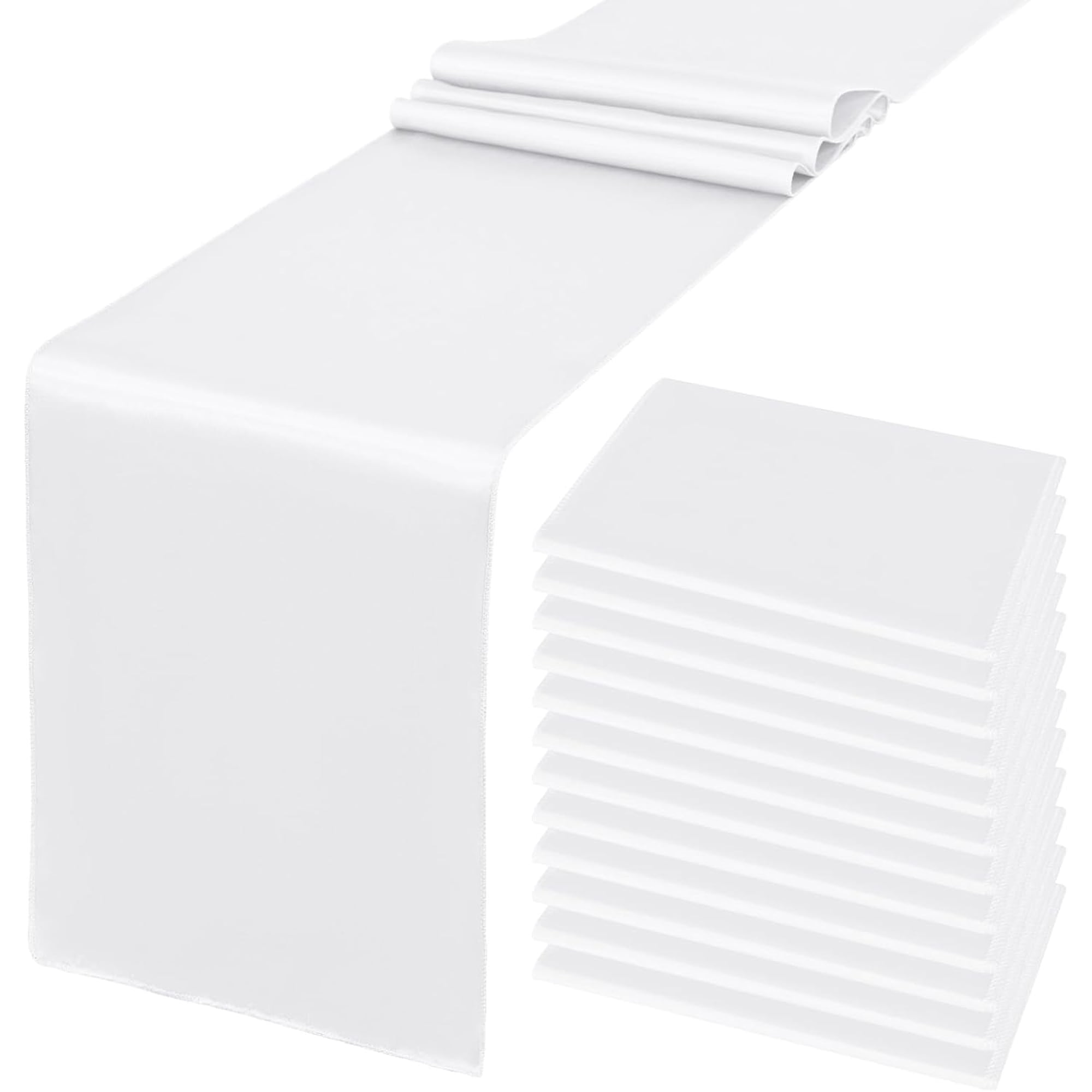 Click here for Unbranded 12 Pack Dusty Blue Satin Table Runner 12... prices