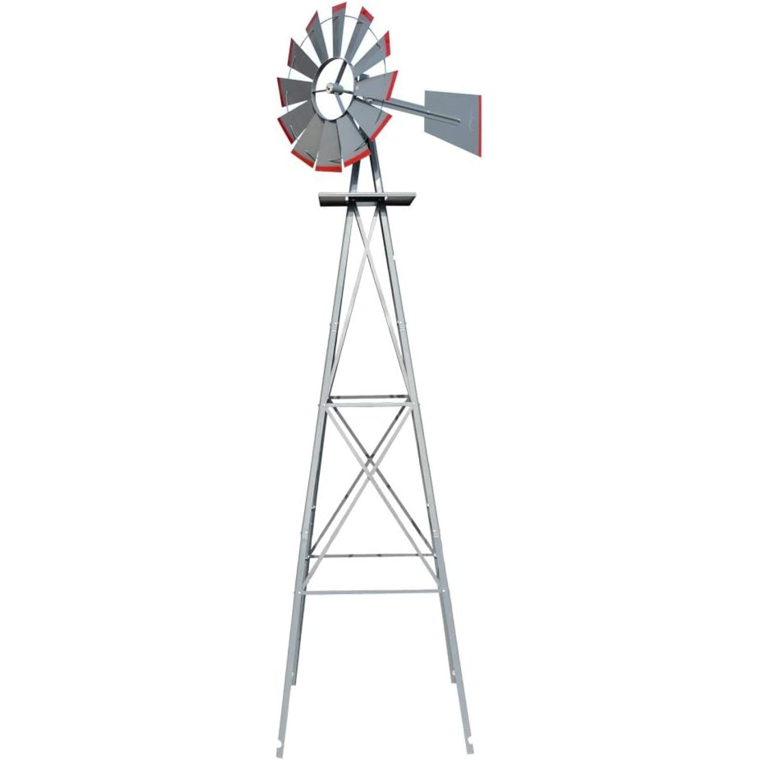 Bilot 8FT Ornamental Windmill Backyard Garden Decoration Weather Vane ...
