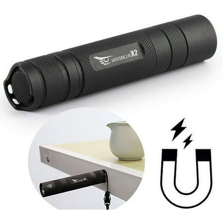 WBWISSBLUE X2 Military Grade Tactical Flashlight Rechargeable, 6 ...