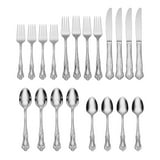 Oneida Azalea 20-Piece Mirror 18/0 Stainless Steel Flatware Set ...