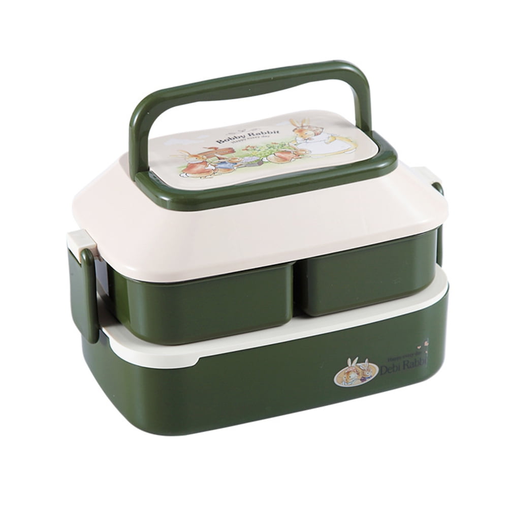 Food Containers with Lids 3 Compartments Microwave Safe Sealed Picnic ...