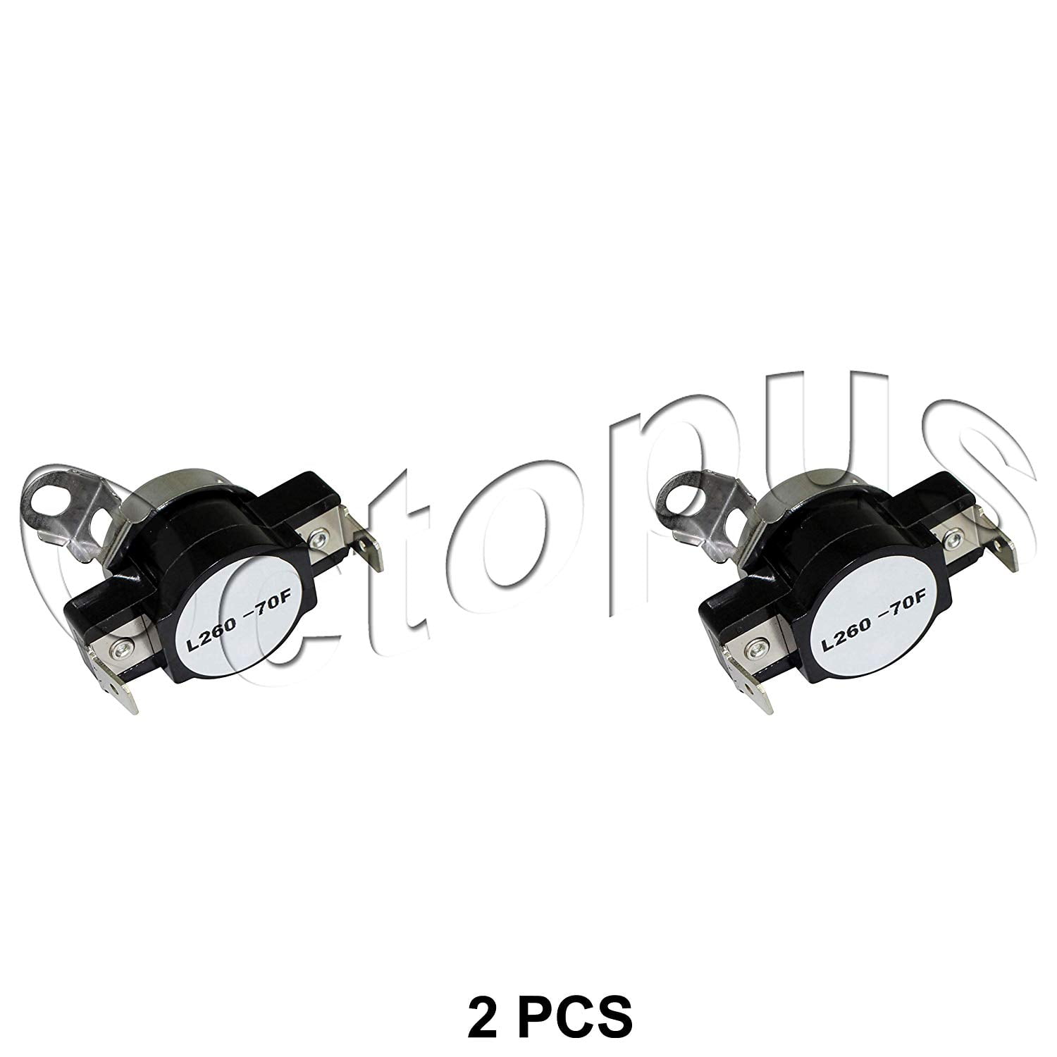 2PCS of Dryer Thermostat fits Frigidaire L260 Flush Mount PS446428 ...