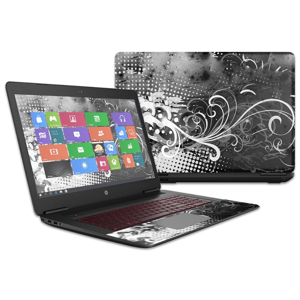 Skin Decal Wrap Compatible With HP OMEN Laptop 17t (2016) Black ...