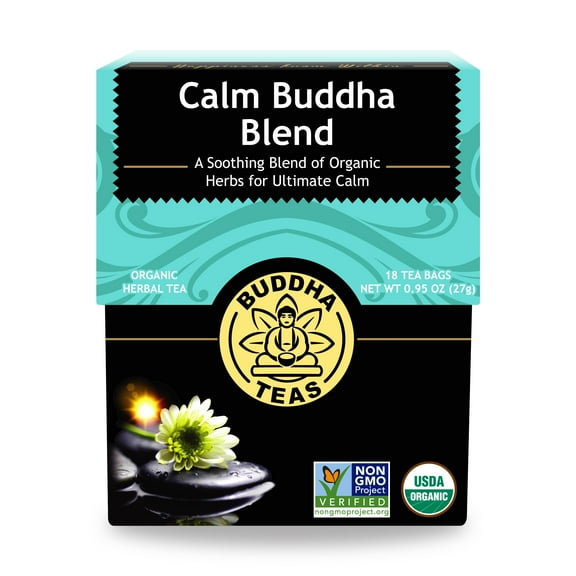 Buddha Teas, Organic Lavender Herbal Tea, 18 Bags Per Box, Case of 6 ...