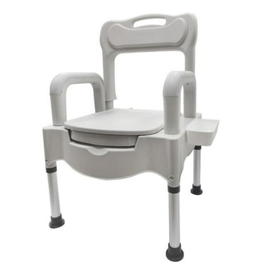 Gymax 4-in-1 Bedside Commode Folding Toilet Chair w/ Detachable Bucket ...