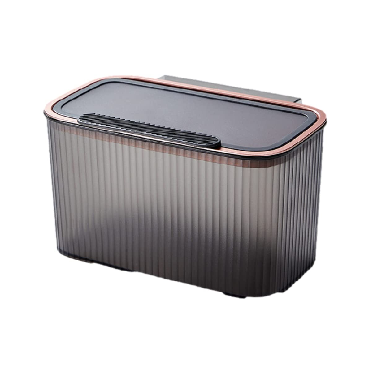 Hanging Small Trash Can Transparent Mini Trash Can With Lid Desk, Table ...
