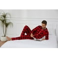 Vulcanodon Large Men's Flannel Plaid Pajama Set, Lightweight with ...