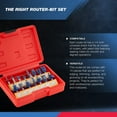 Hiltex 10100 15-Piece Tungsten Carbide Router Bit Set, Durable, Heat ...