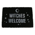 Witches Welcome Crescent Moon And Stars Coir Coconut Fiber Floor Mat ...