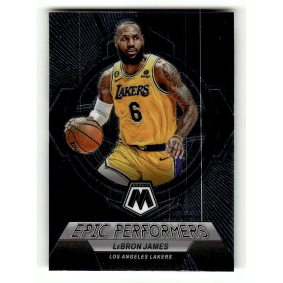 2022-23 Panini Mosaic Epic Performers #6 LeBron James Los Angeles ...