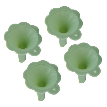 4-Piece All Purpose Wide-Mouth Bright Orange Plastic Funnel Set for ...