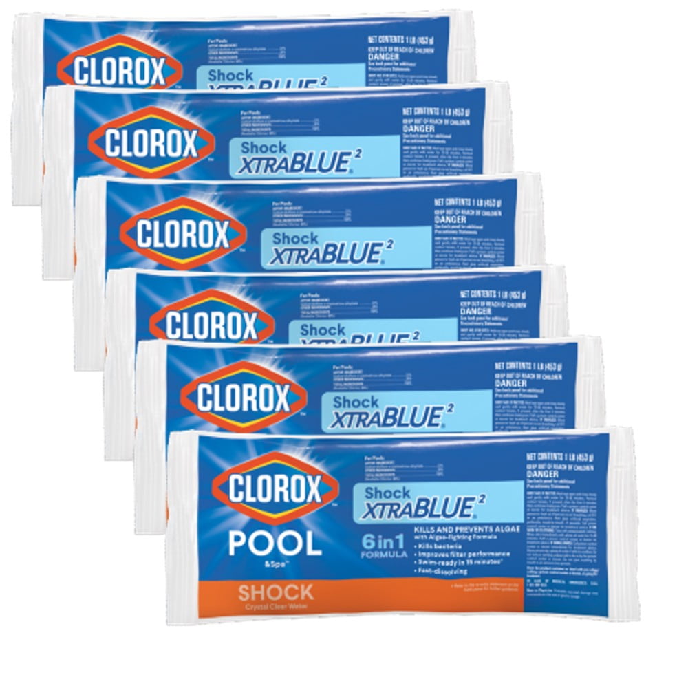 Clorox Pool&Spa Shock Xtrablue2 for Swimming Pools, 6pk - Walmart.com