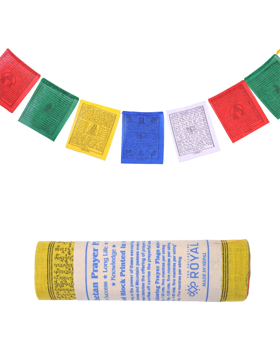 The Collection Royal Tibetan Prayer Flags Outdoor, Zen Flag, Colorful ...