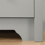 Pemberly Row Contemporary 5-Drawer Wood Indoor Chest in Soft Gray ...