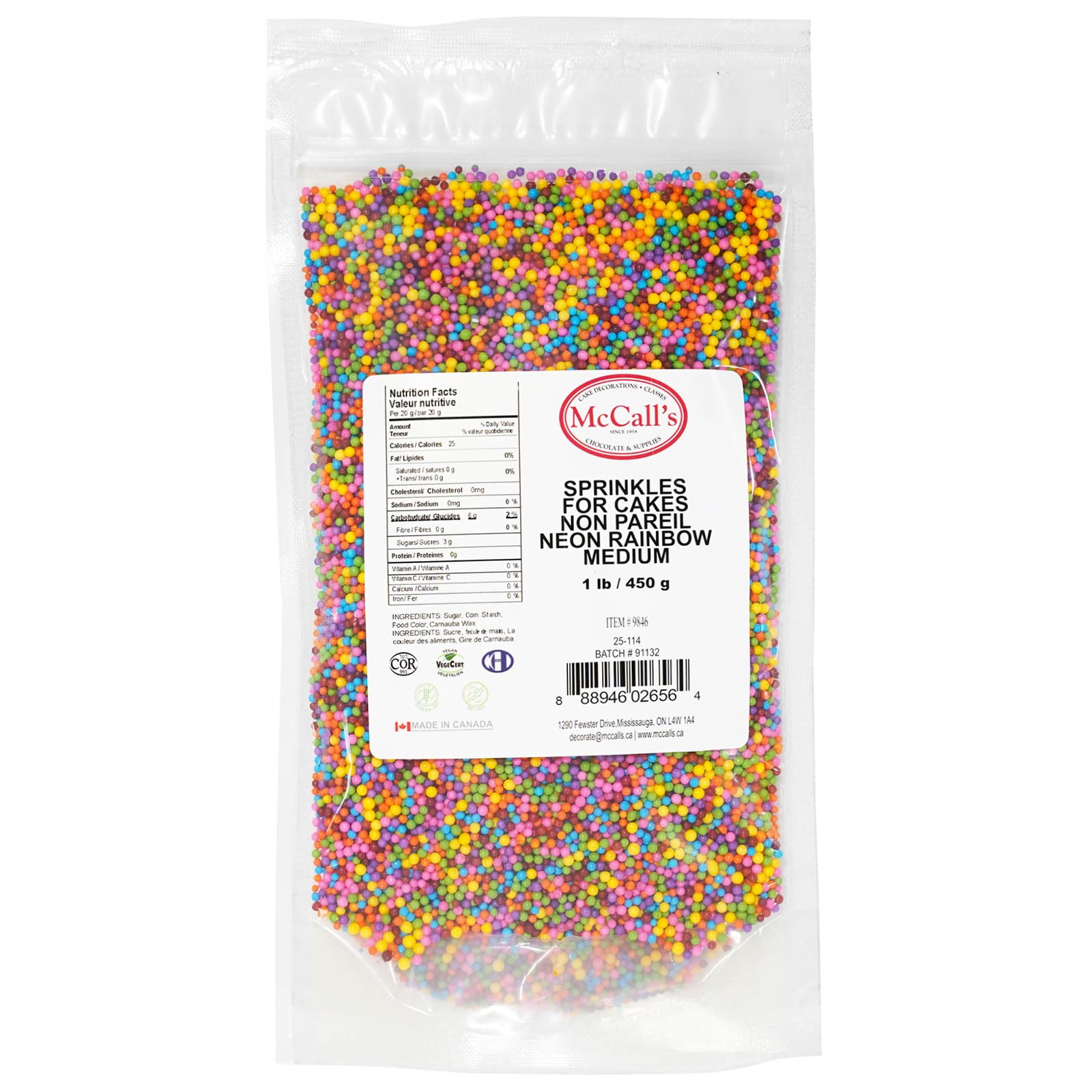 Click here for Mccalls Bakers Warehouse Sprinkles Non Pareil Neon... prices