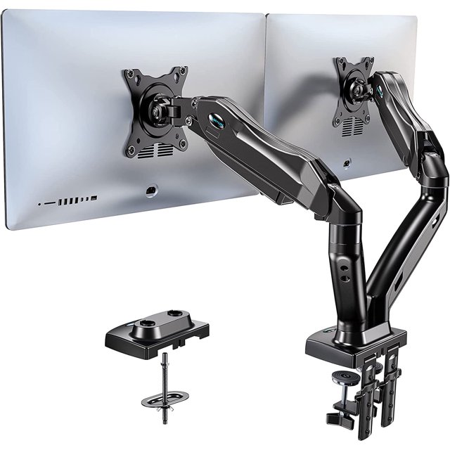 AMERIERGO Dual Monitor Stand Adjustable Monitor Desk Mount Bracket with ...