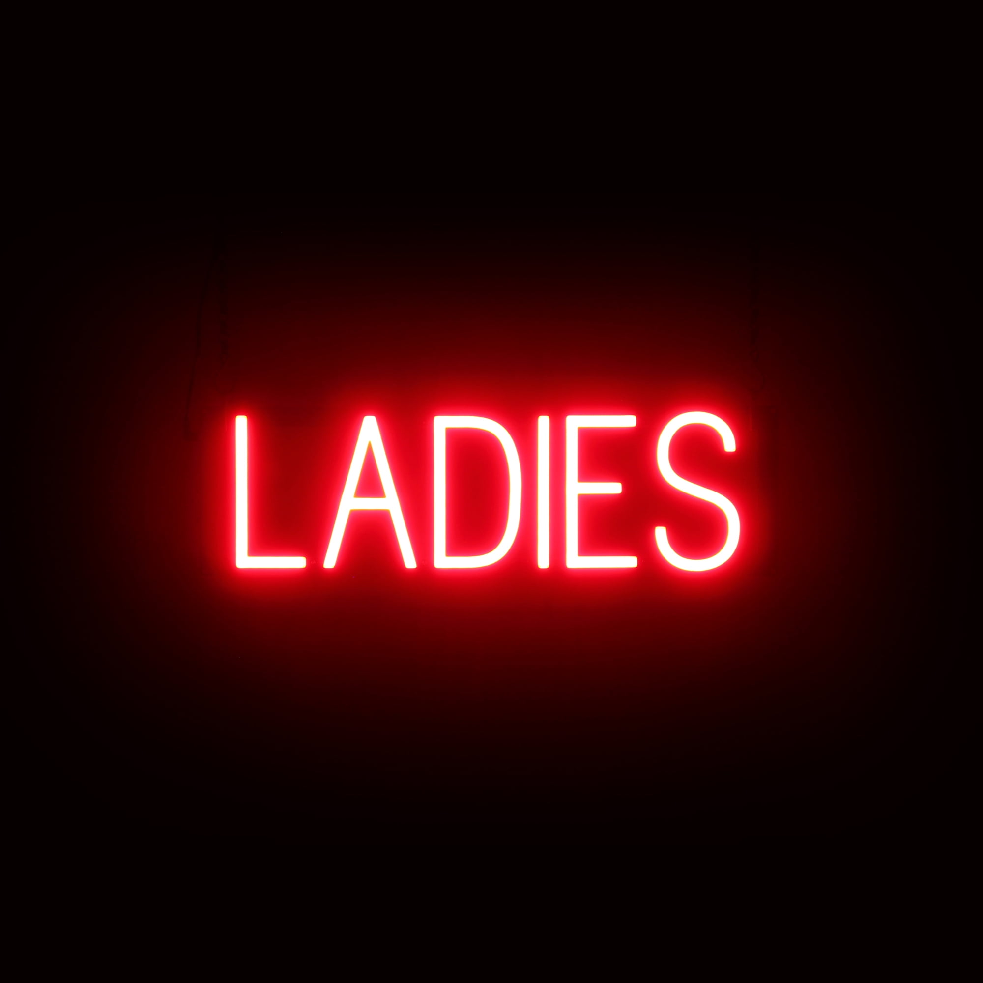SpellBrite Neon-LED LADIES Sign With Dimming Capability. LED Bathroom ...
