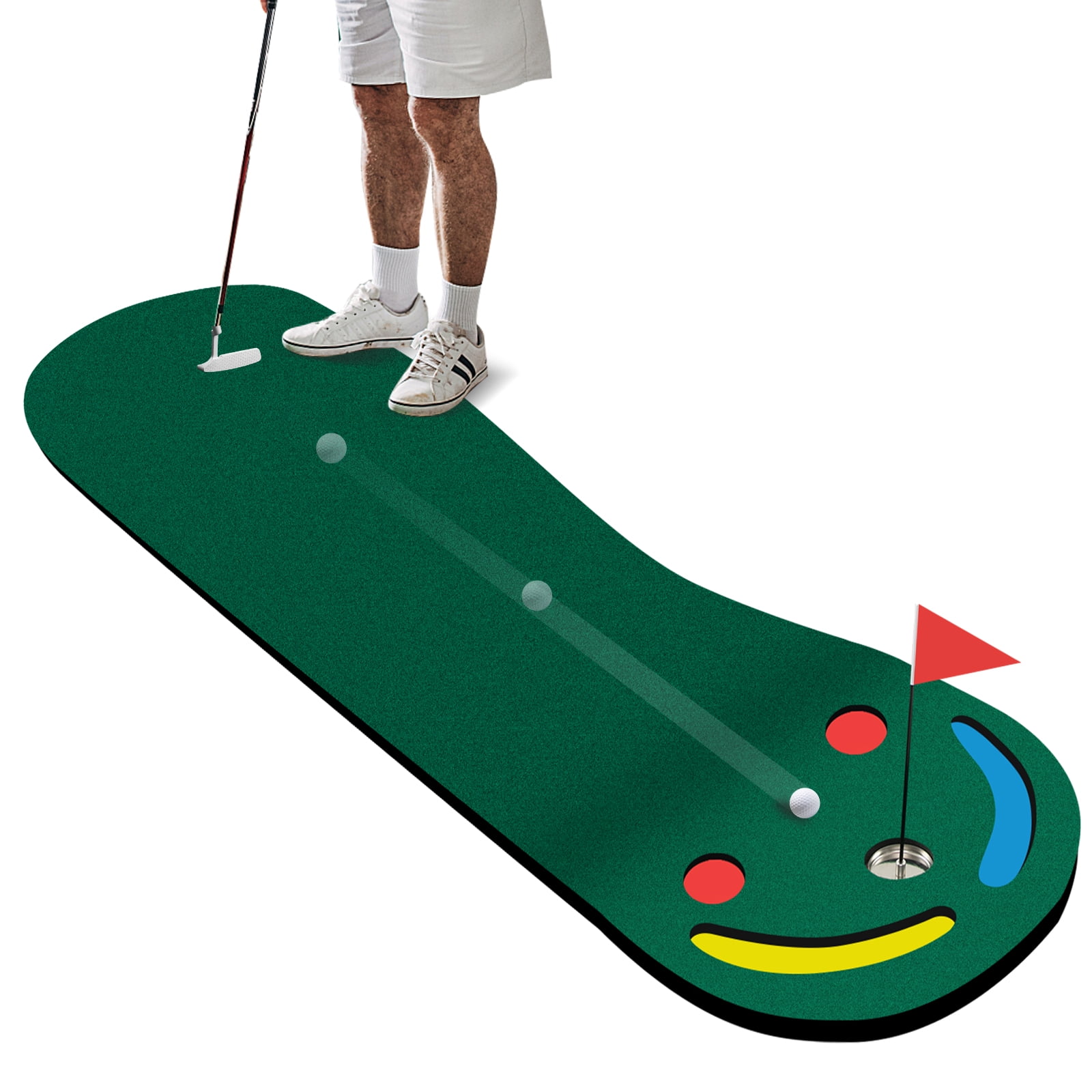 Click here for Costway 9.8ft X 3ft Par 3 Holes Golf Putting Green... prices