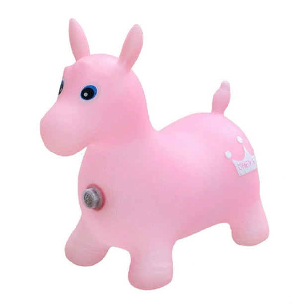 Horse Kids Ride On Toy, Inflatable Hopper Bouncy Unicorn, Hopping ...