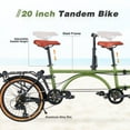 Meghna Tandem Bike 20 inches 4-Fold 2-Seater 7 speed Folding Tandem ...