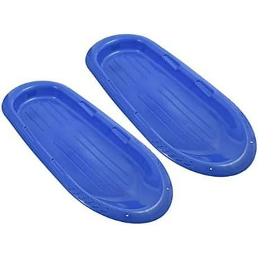 Toboggan Snow Sled for Kids and Adults, 46" Heavy Duty Plastic Open ...