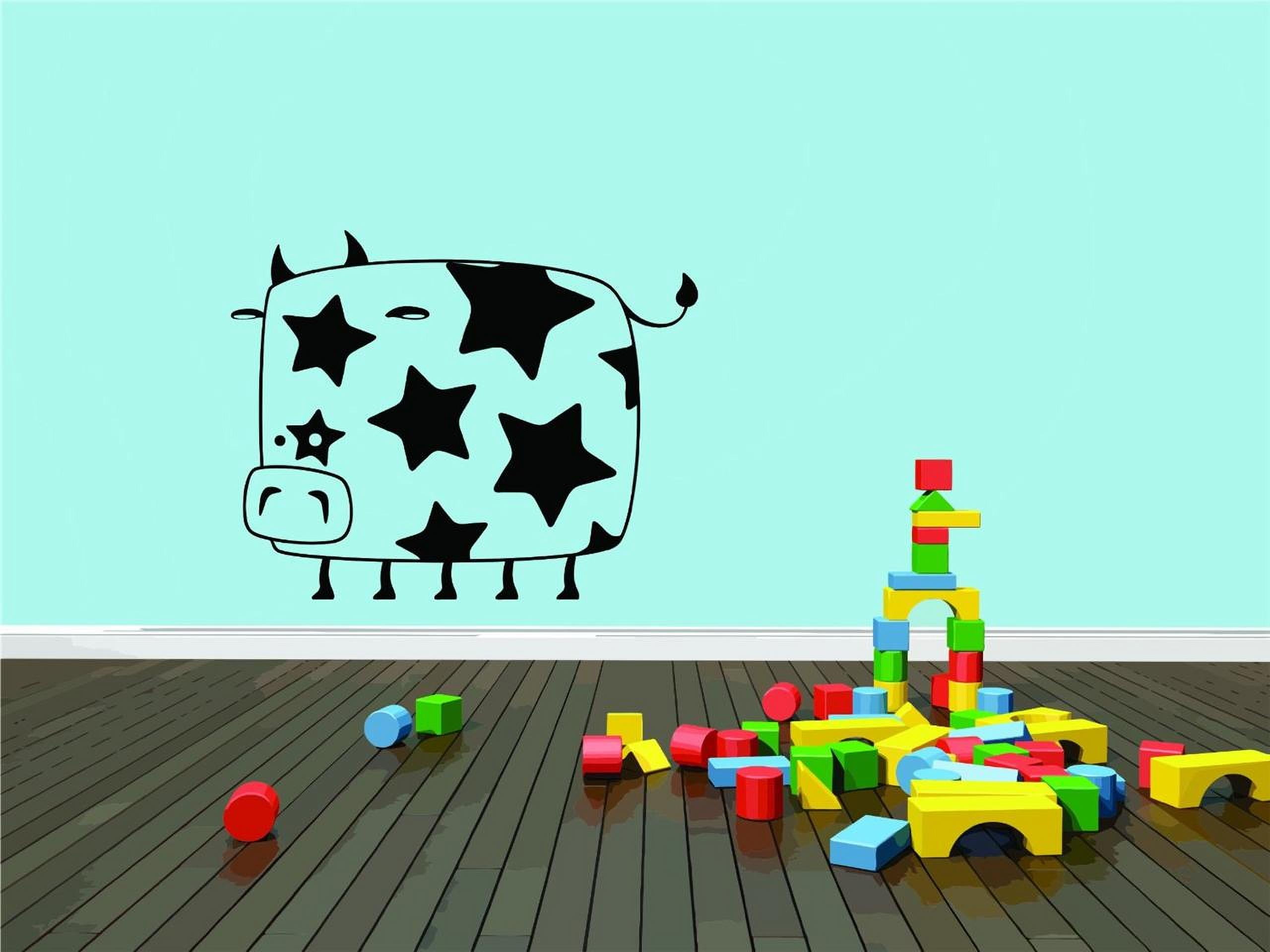 Wall Decal Cow Farm Chicken Cow Horse Farmer Ranch Egg Fox Hen House ...