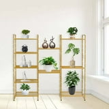 5-Tier Kitchen Storage Shelf Heavy Duty Storage Stand Adjustable Shelf ...