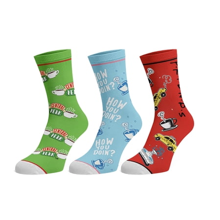 Friends Logo Central Perk 3 Pack Crew Socks | Walmart Canada