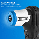 HART 4-Volt Rechargeable Power Compact Scrubber, Medium Bristle ...