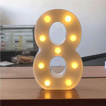 Led Light Up Number, Light Up Number Sign for Night Light Wedding ...
