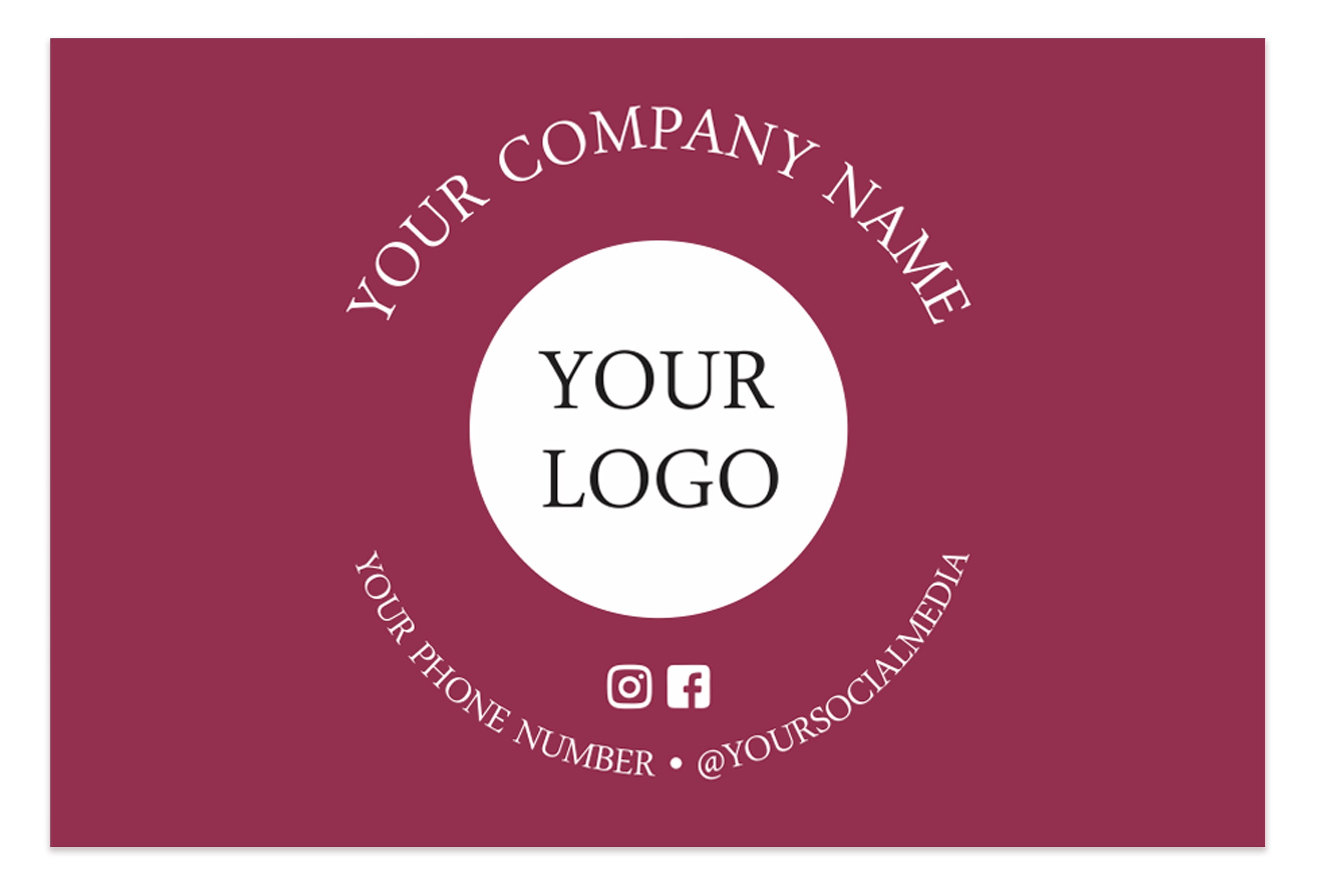 Printtoo Label for Small Business-100 RectangleCustom VinylPersonalized ...