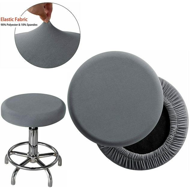 STTOAY Round Bar Stool Seat Covers Washable Stool Cushion Slipcover ...