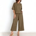 CIENVNSTG 2 Piece Pajamas for Women Set Summer Solid Color Short Sleeve ...