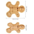 ACDANC 2026 New Gingerbread Man Plates Bamboo for Holiday Parties and ...