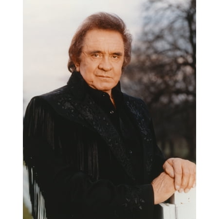 Johnny Cash wearing a Black Suit Photo Print (8 x 10) | Walmart Canada