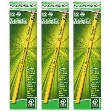Ticonderoga Bright Neon No. 2 Pencils - #2 Lead - Black Lead - Neon ...