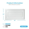 Art3d PVC Ceiling Tiles,Drop Ceiling Panel,24x48 inch(12-Pack)-White ...